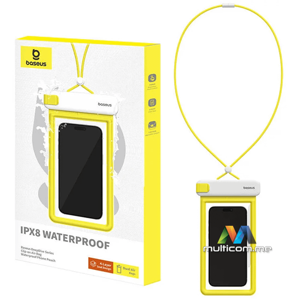 Baseus DeepDive Waterproof Case White - Multicom Retail Podgorica