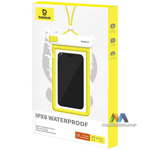 Baseus DeepDive Waterproof Case White - Multicom Retail Podgorica