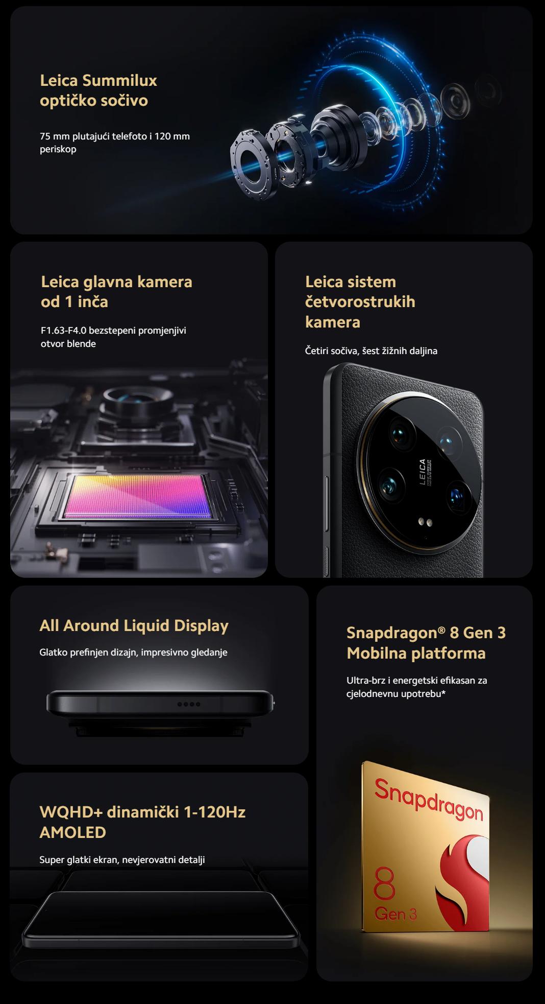 Xiaomi 14 Ultra 16GB 512GB (Black) - Multicom Retail Podgorica